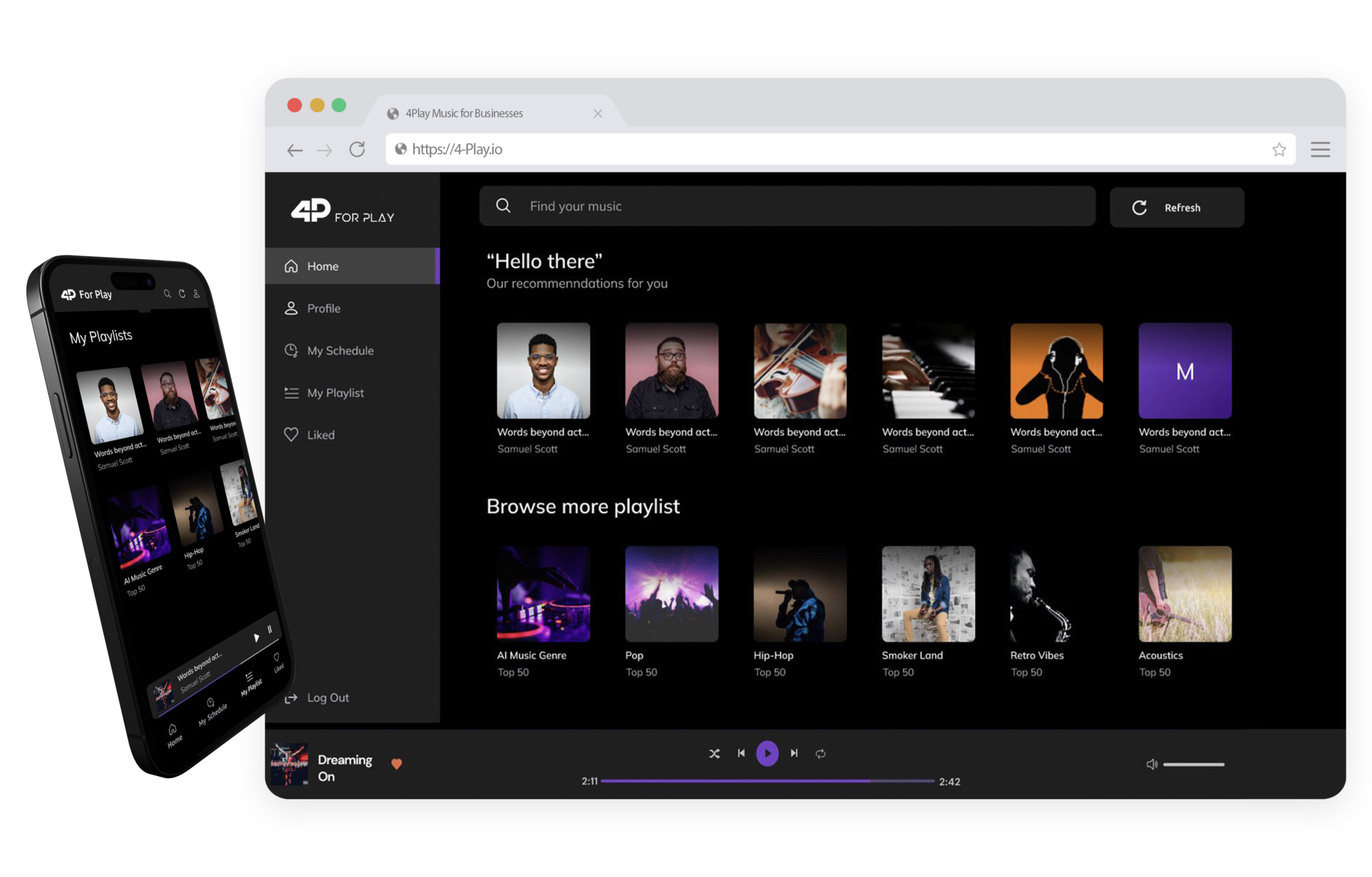 Home - 4Play Streaming Music for Businesses